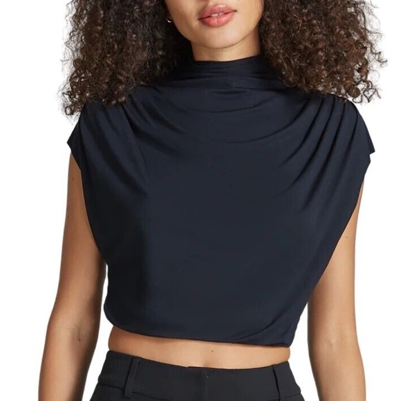 Commando | Tops | Nwt Commando Butter Draped Mockneck Short Sleeve Crop ...